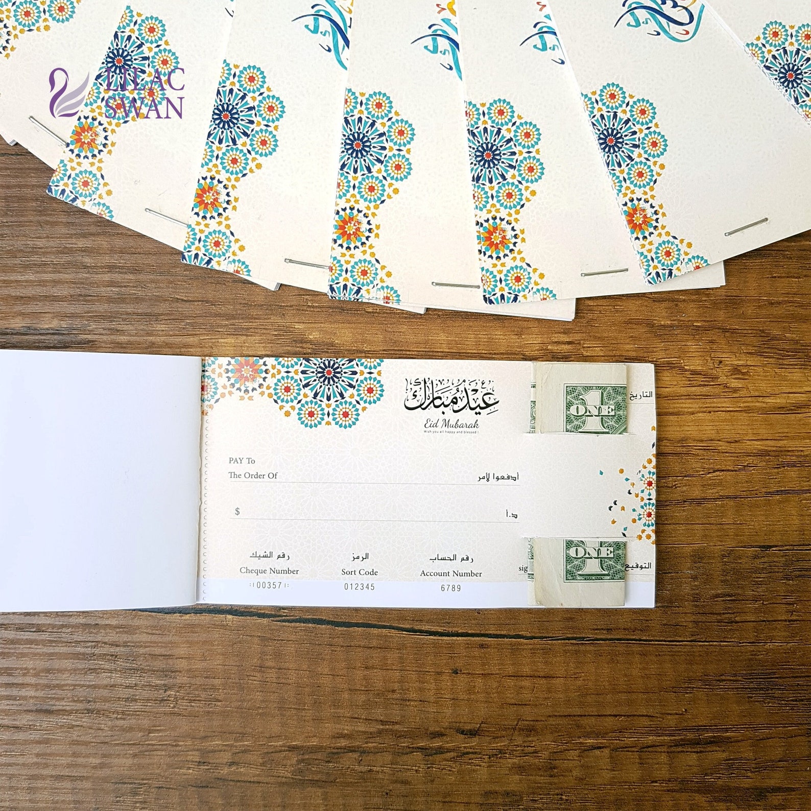 Eid Money Check Book Eidya Check Book Eid Gift for Kids - Etsy