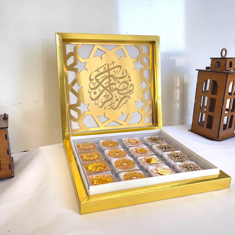Ramadan Chocolate Box Favors, Ramadan Favors, Eslamic Chocolate, Arabic ...