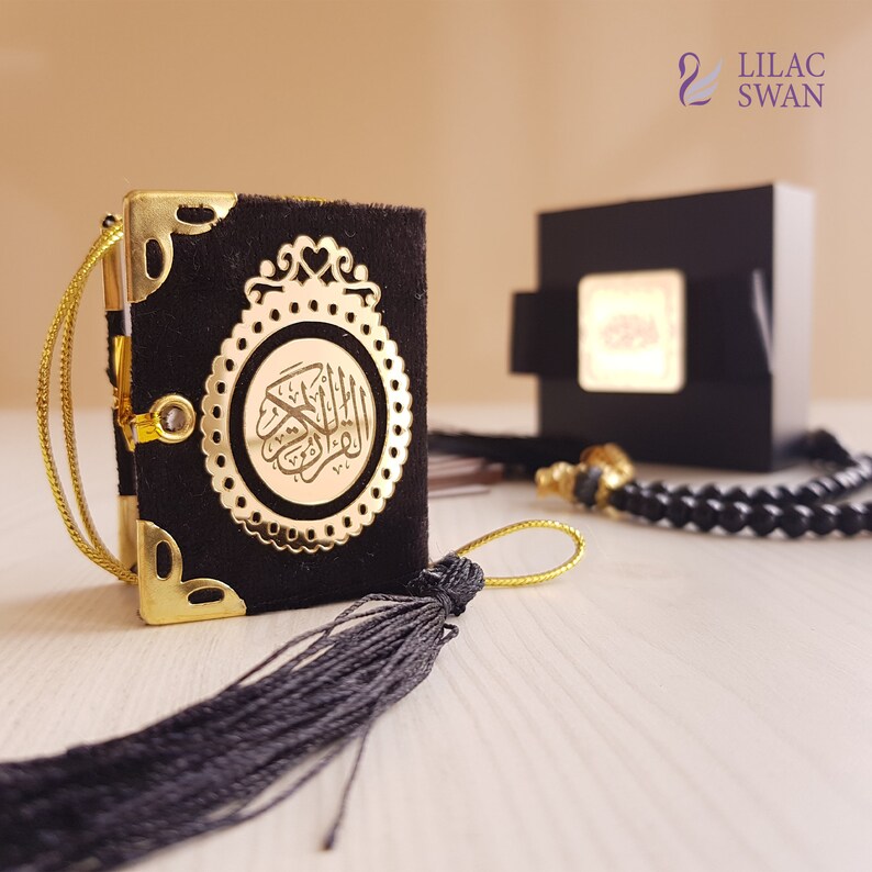 Luxury Islamic Gift Set Custom Mini Quran and Rosary Islamic - Etsy