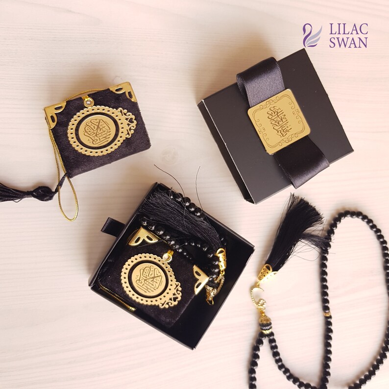 Luxury Islamic Gift Set Custom Mini Quran and Rosary Islamic - Etsy