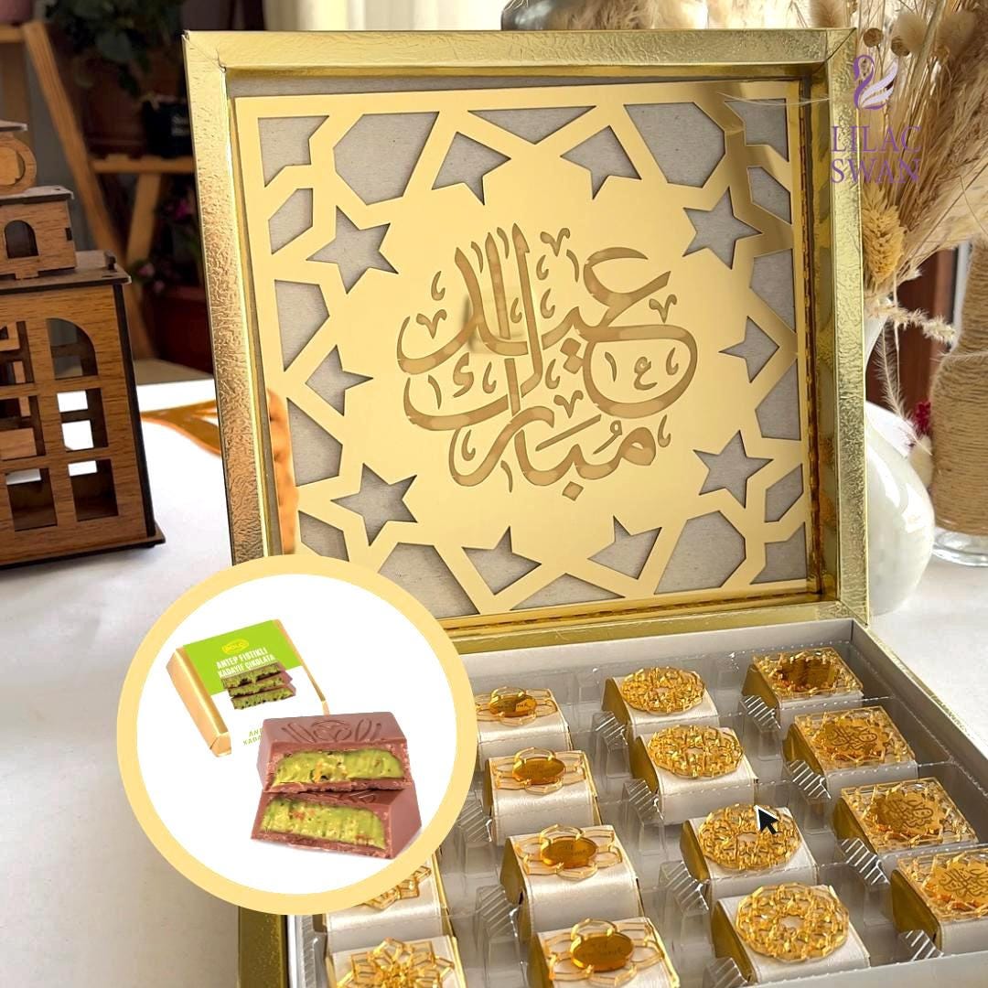 Eid Dubai Chocolate Box Favors, Eid Favors, Eslamic Dubai Chocolate ...
