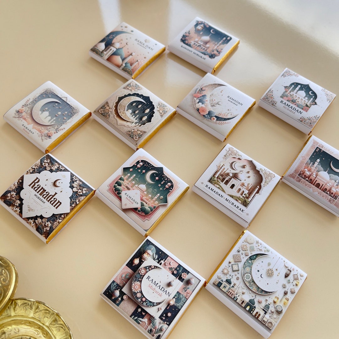 Ramadan Chocolate Favors, Ramadan Favors, Eslamic Chocolate, Arabic ...