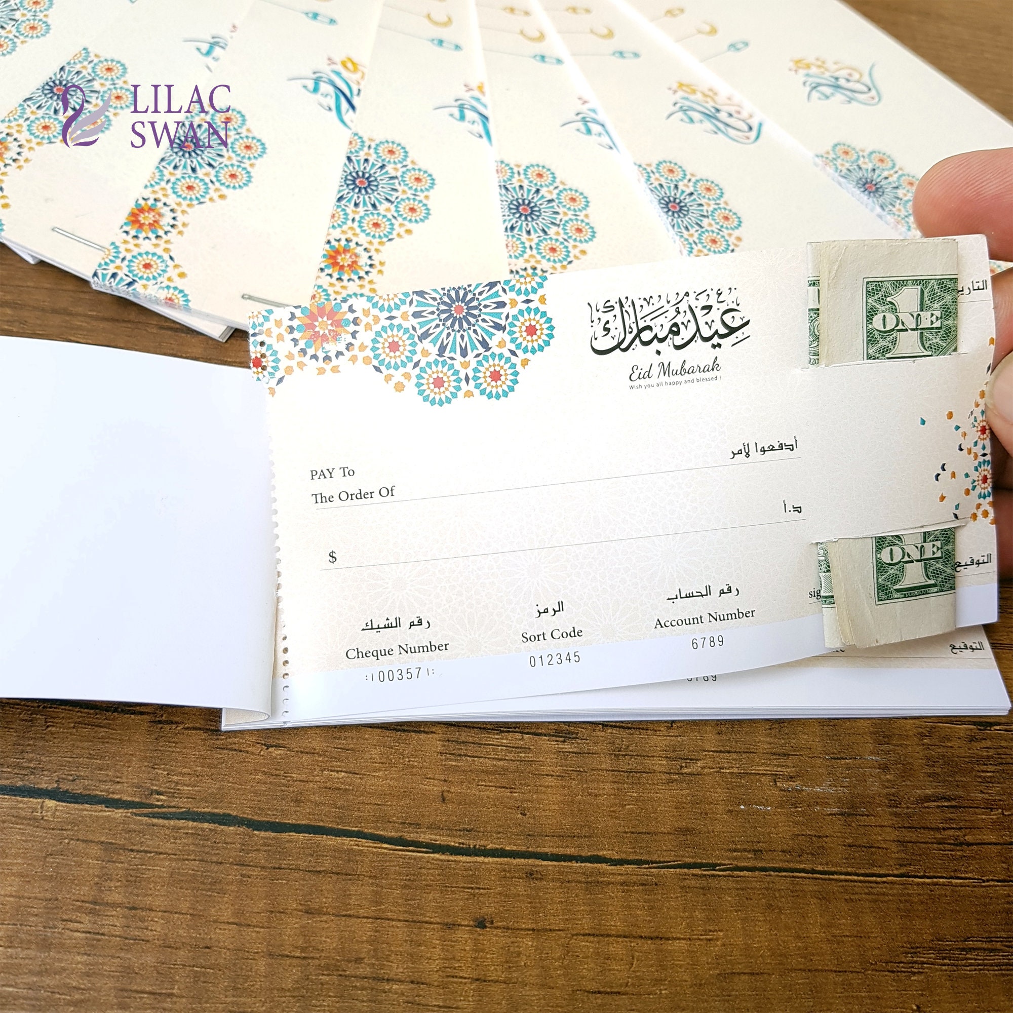 Eid Money Check Book Eidya Check Book Eid Gift for Kids - Etsy