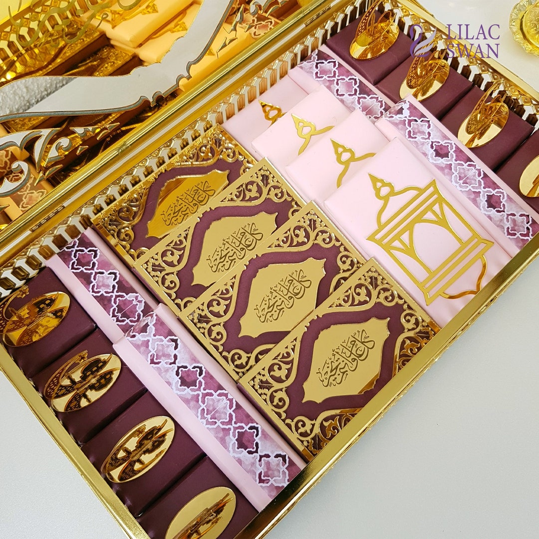 Luxurious Chocolate Box for Eid, Eid Chocolate, Muslim Favors ...