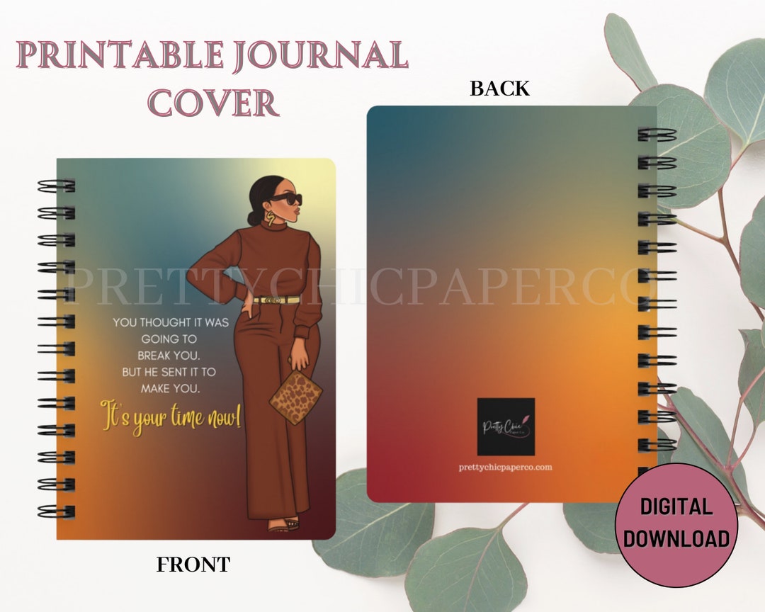 Printable Journal Covers, Planner Notebook Covers, Digital Planner ...