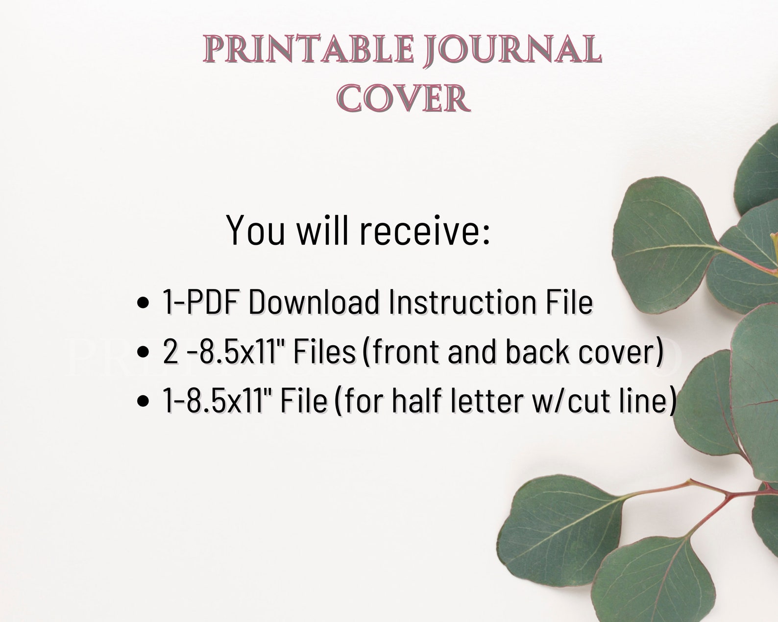 Printable Journal Covers, Planner Notebook Covers, Digital Planner ...