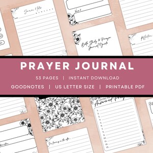 Digital/printable Bible Study & Prayer Journal 5 - Etsy