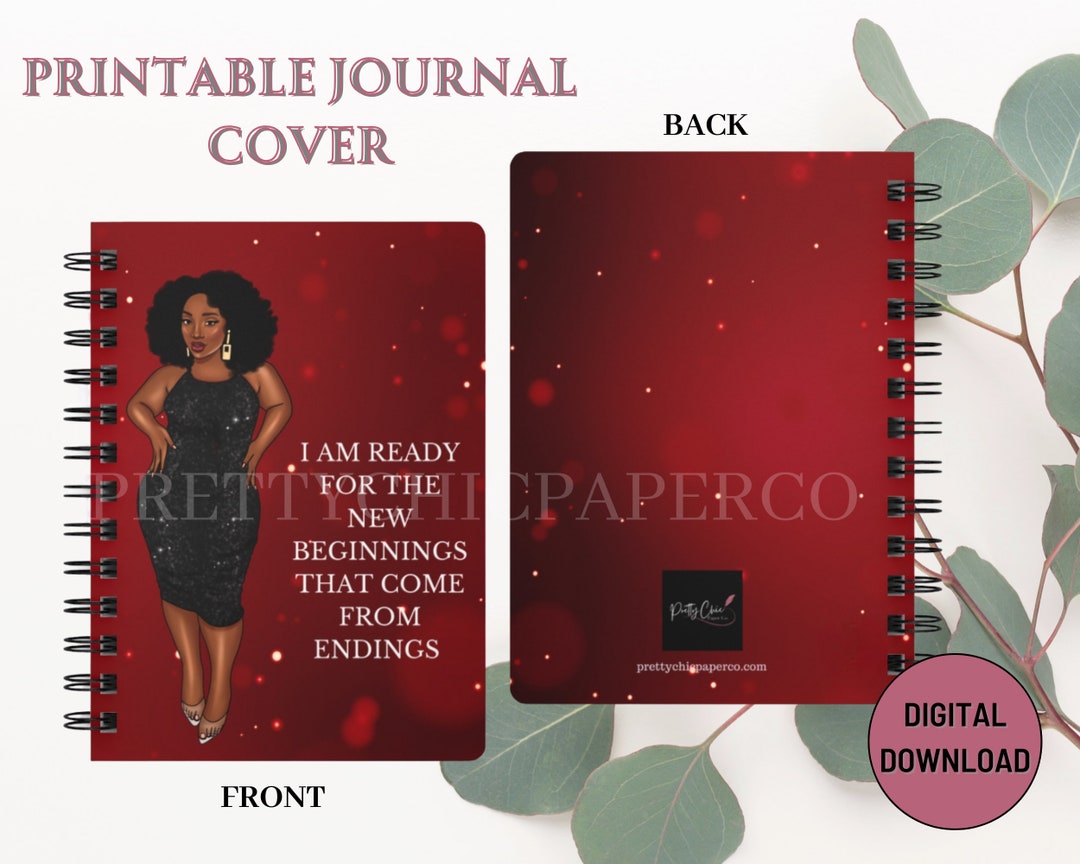 Printable Journal Covers, Planner Notebook Covers, Digital Planner ...