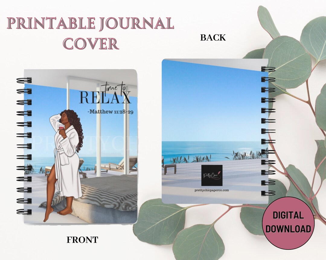 Printable Journal Covers, Planner Notebook Covers, Digital Planner ...