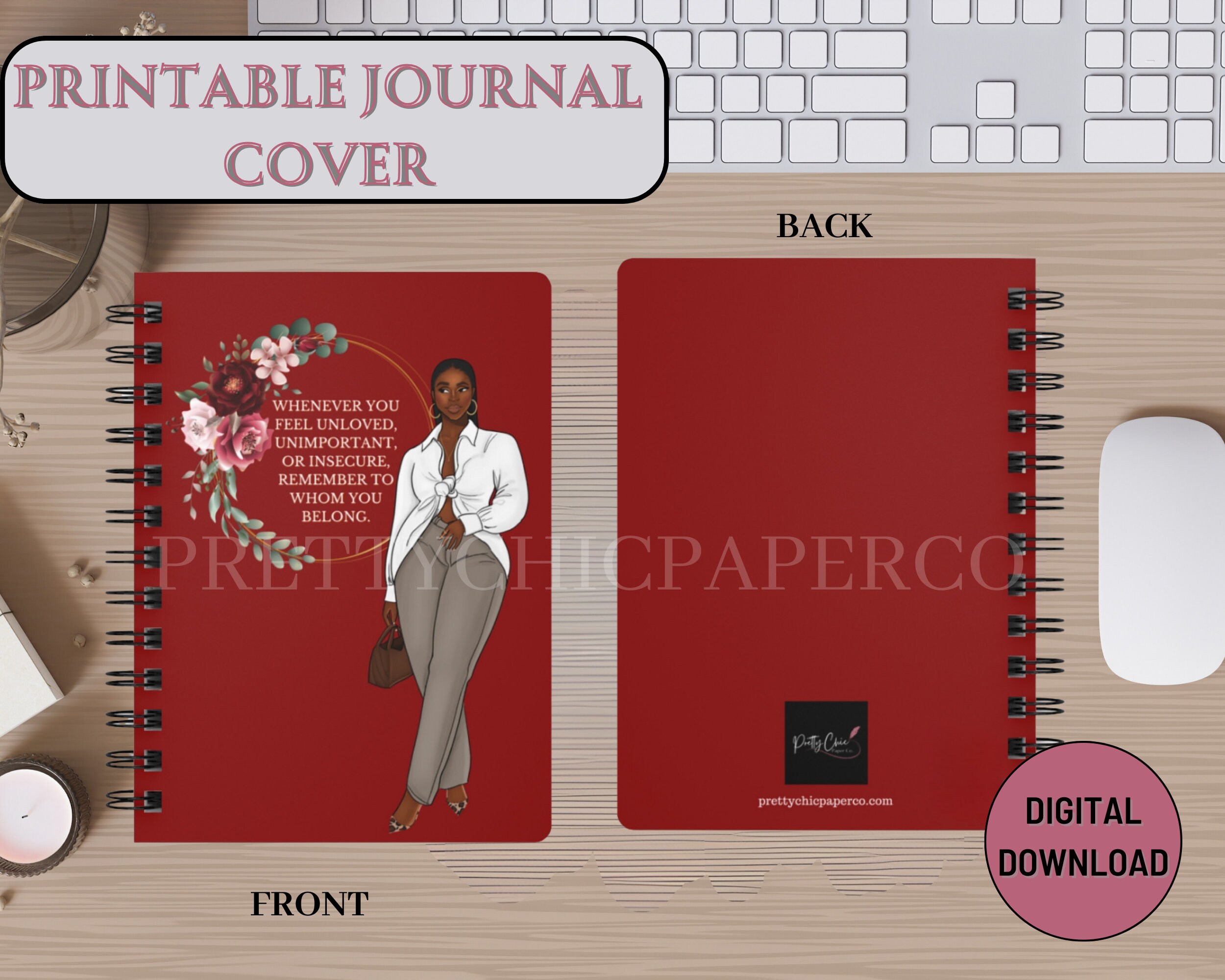 Printable Journal Covers, Planner Notebook Covers, Digital Planner ...
