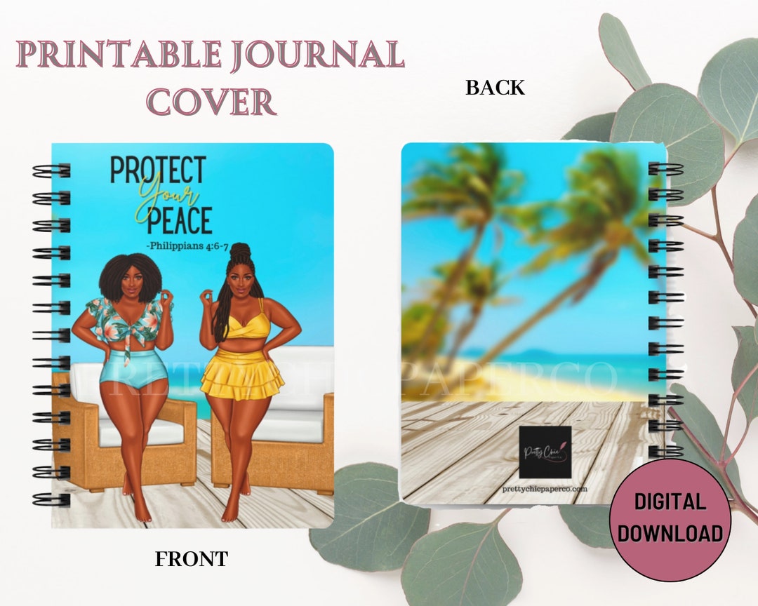 Printable Journal Covers, Planner Notebook Covers, Digital Planner ...