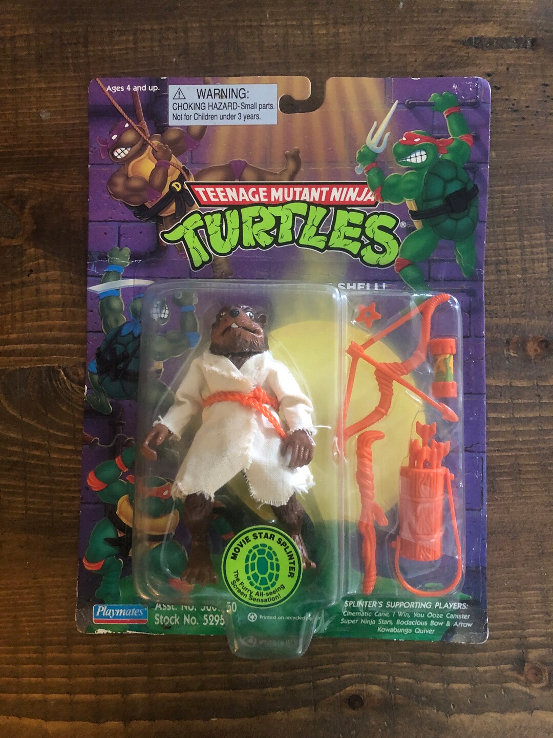 1995 TMNT MOC Splinter Movie Star - Etsy
