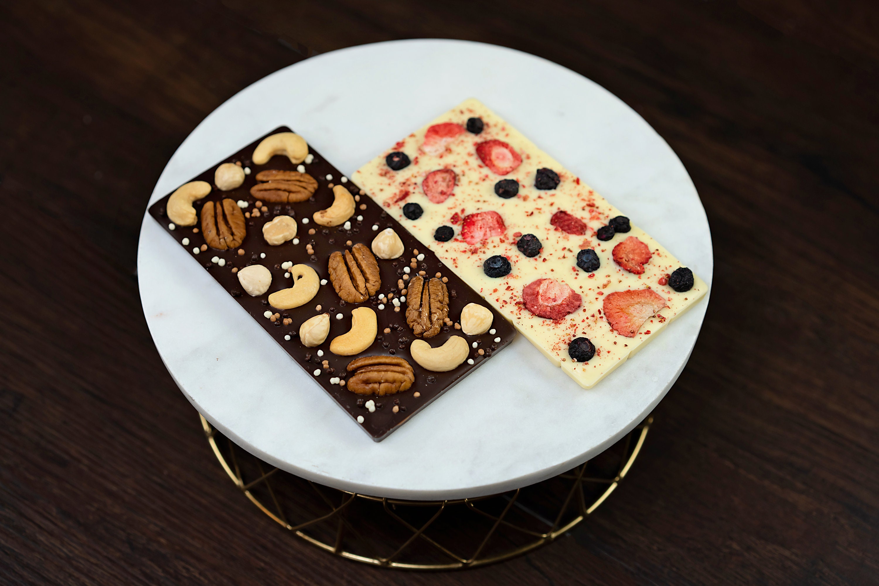 Nuts Dark Premium Chocolate Bar - Etsy