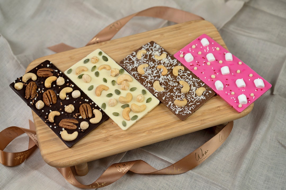 Nut Collection Premium Chocolate Bars - Etsy