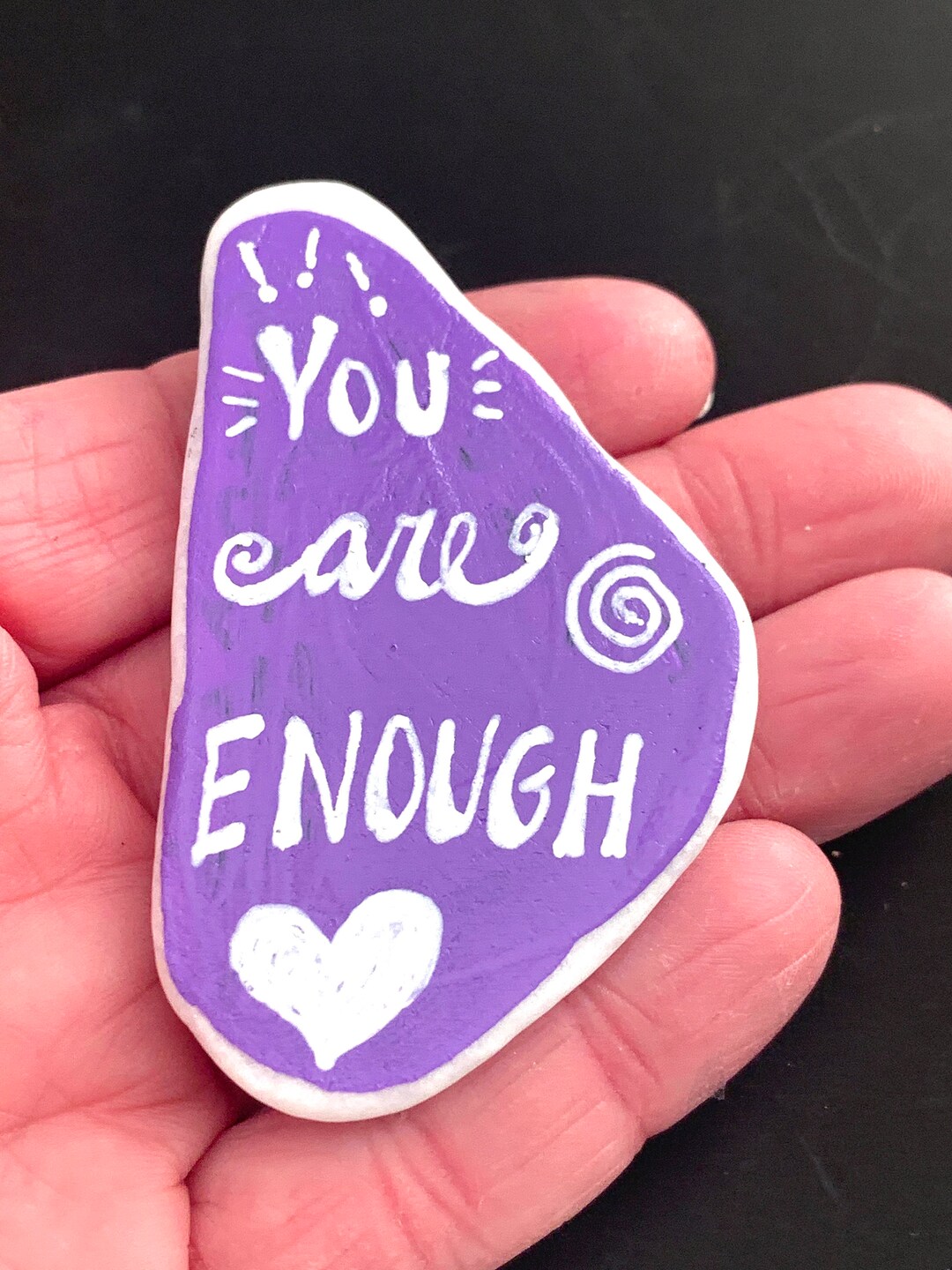 Recovery Purple Awareness Rock With - Etsy