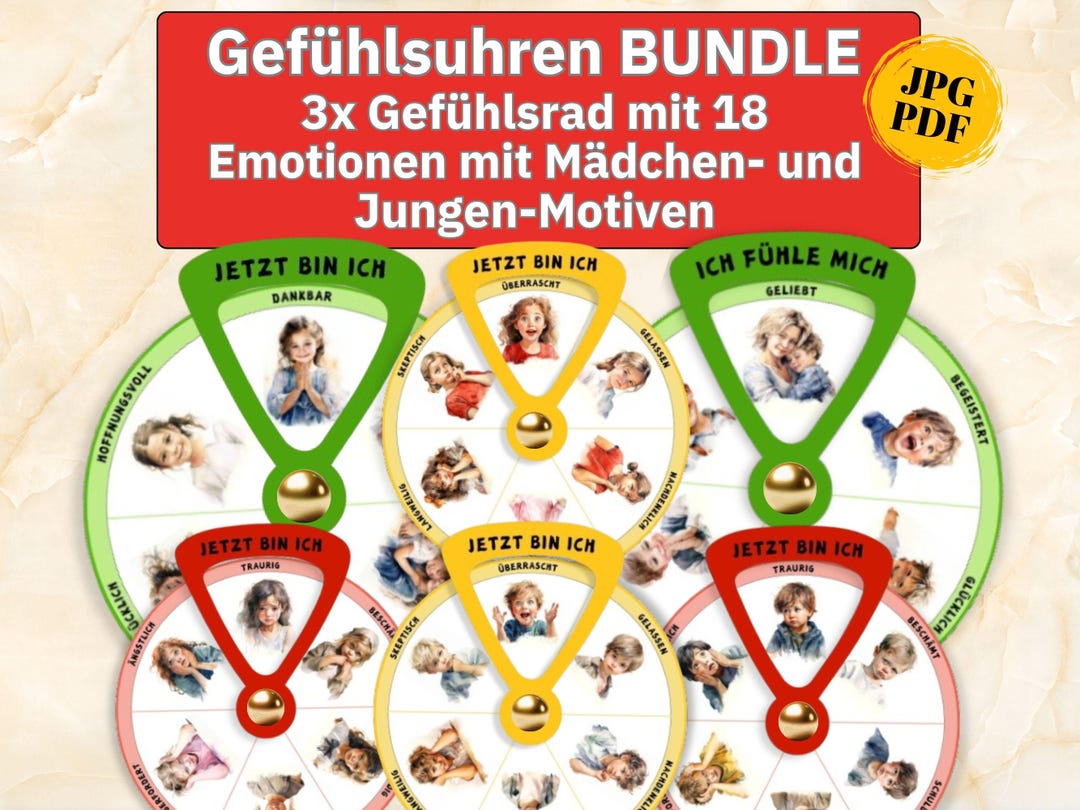 Emotions Wheel for Children, Emotions Wheel, Spinning Wheel With ...