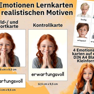 Realistic Emotions German Cards Feelings, Feeling Cards Real Feelings ...