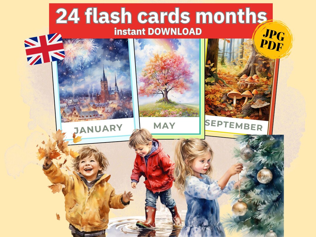 4 Seasons Learning Posters Montessori Seasons Flashcards, Seasons ...