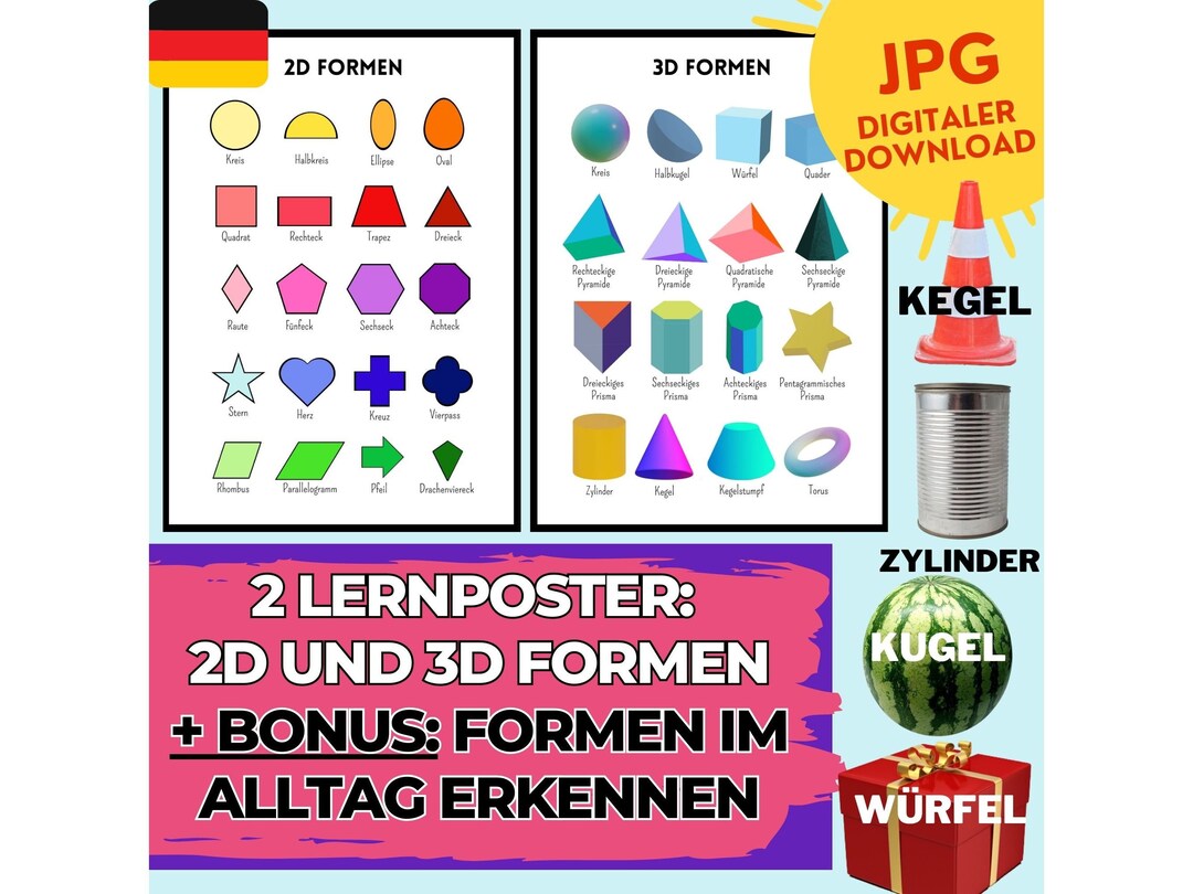 Effective Shapes Poster Learning Poster German Montessori Learning ...