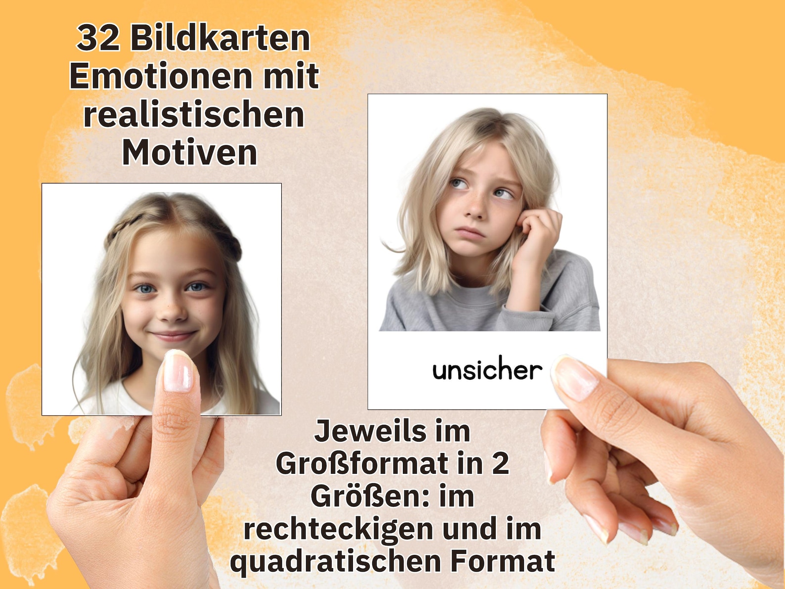 Realistic Emotions German Cards Feelings, Feeling Cards Real Feelings ...