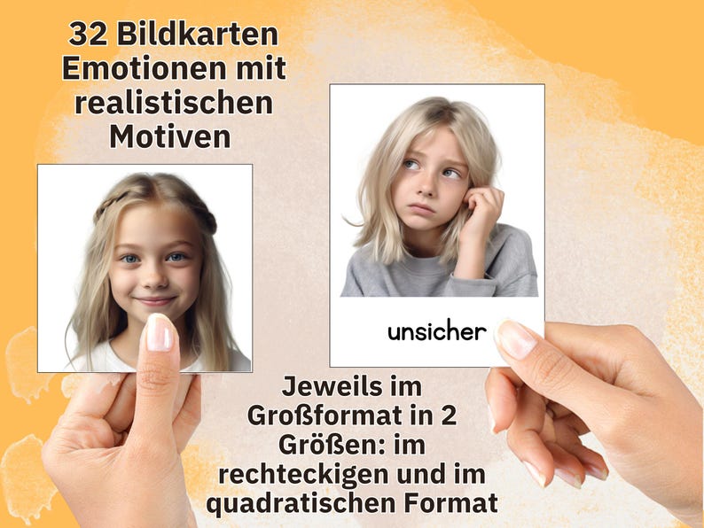 Realistische Emotionen deutsch Karten Gefühle, Gefühlskarten reale ...