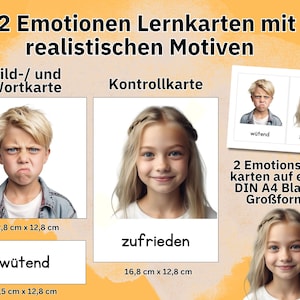Realistic Emotions German Cards Feelings, Feeling Cards Real Feelings ...