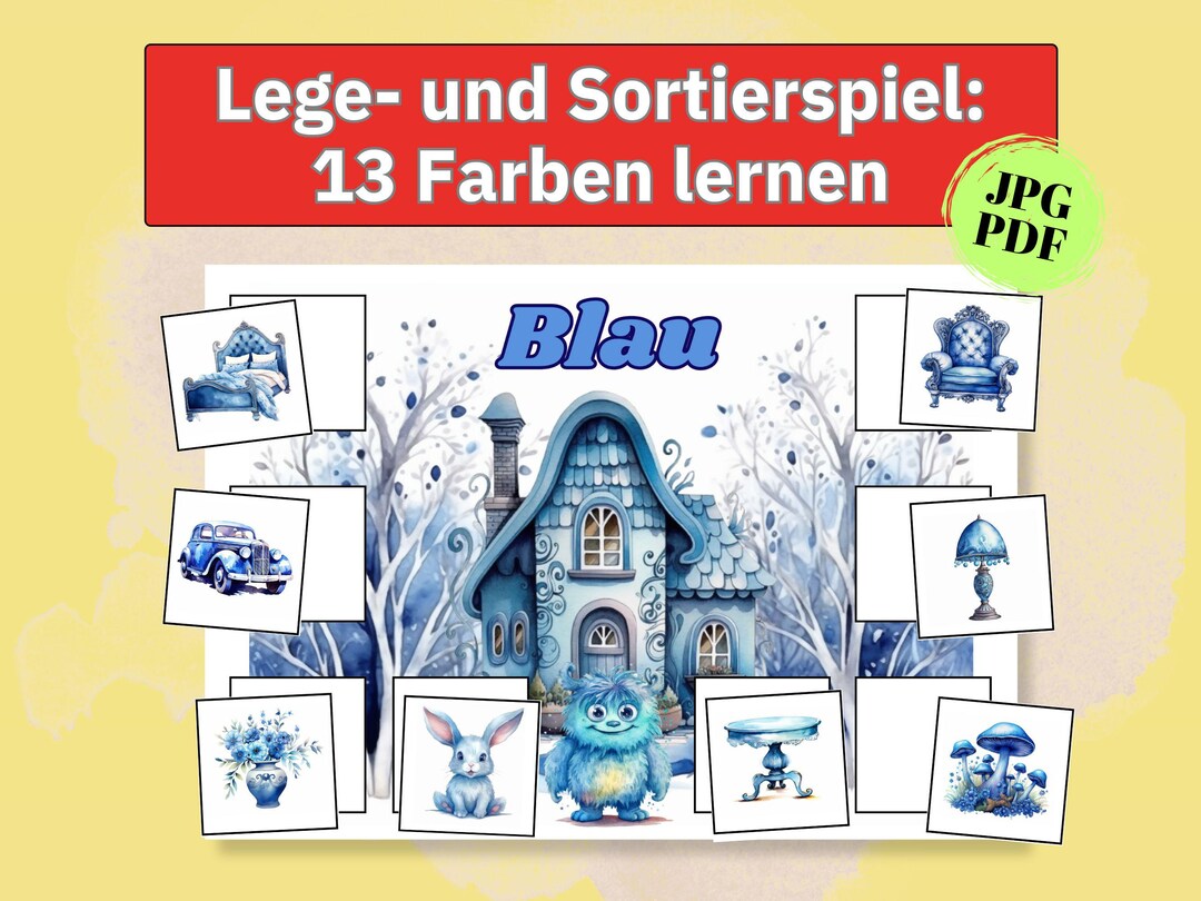 Color Matching Game, Learning Monster Pictures, Color Theory Montessori ...