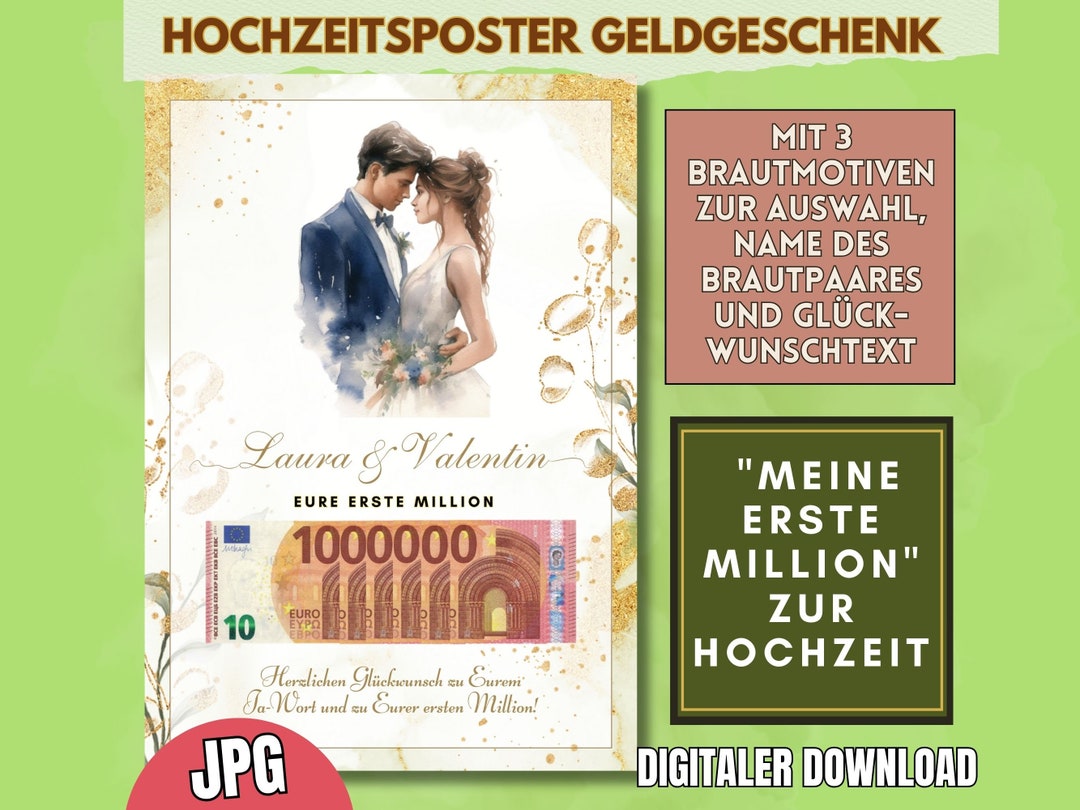 Money Gift Wedding Personalized Gift, Wedding Gifts Money Gift, Gift ...