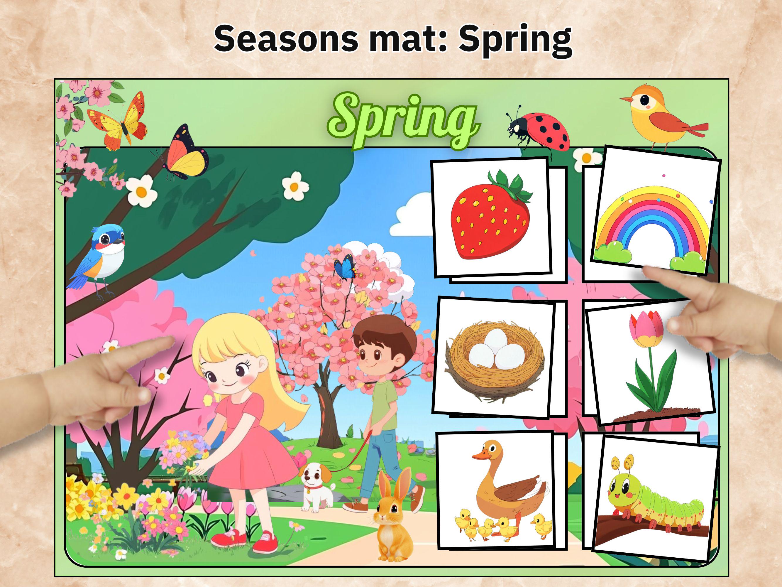 4 Seasons Activities for Kids Matching Activity for Toddlers Gifts ...