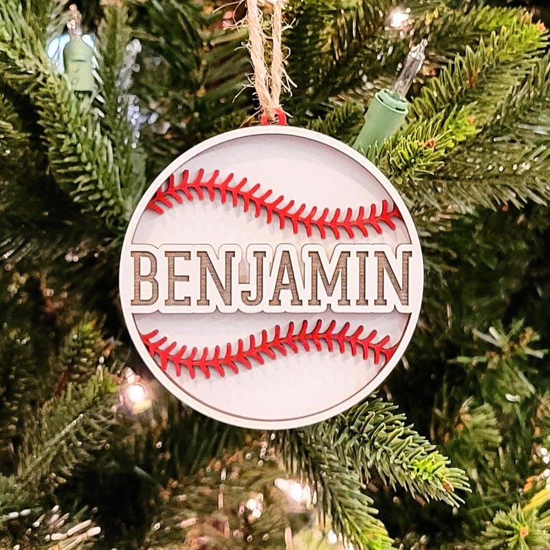Baseball Christmas Svg - Etsy