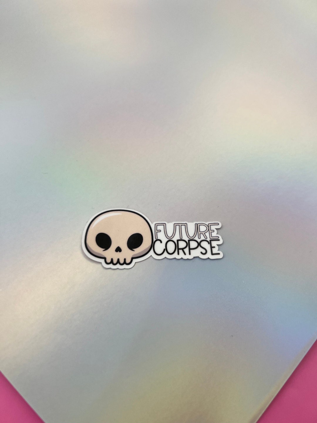 Future Corpse Sticker, Dead Inside Sticker, Funny Sticker, Water Bottle ...