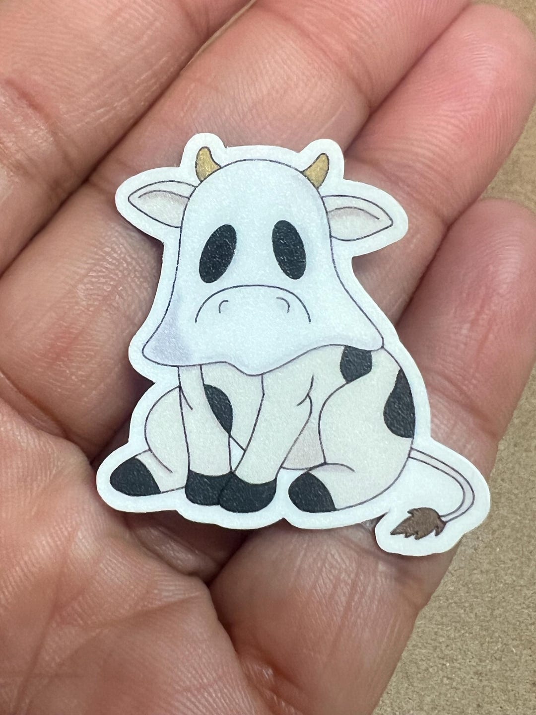 Moo Moo Subamoo Sticker, Spooky Cow Stickers, Cow Stickers, Funny ...