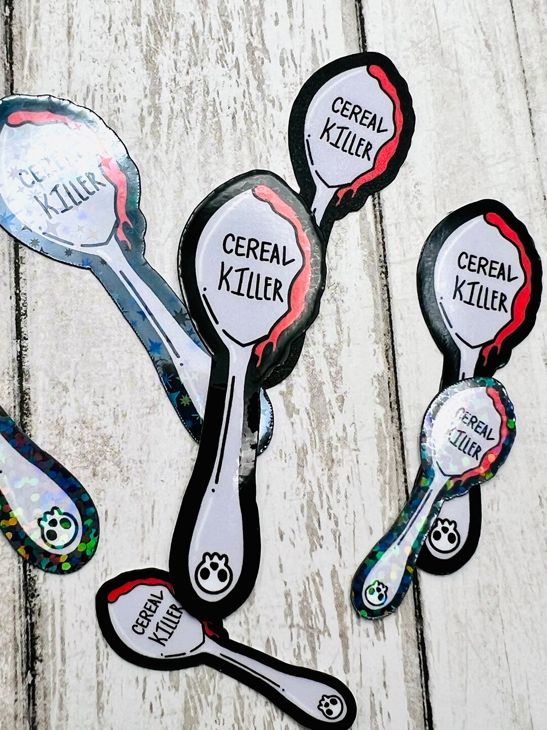 Cereal Killer Stickers, Funny Sticker, Sarcastic Sticker, Mental Health ...