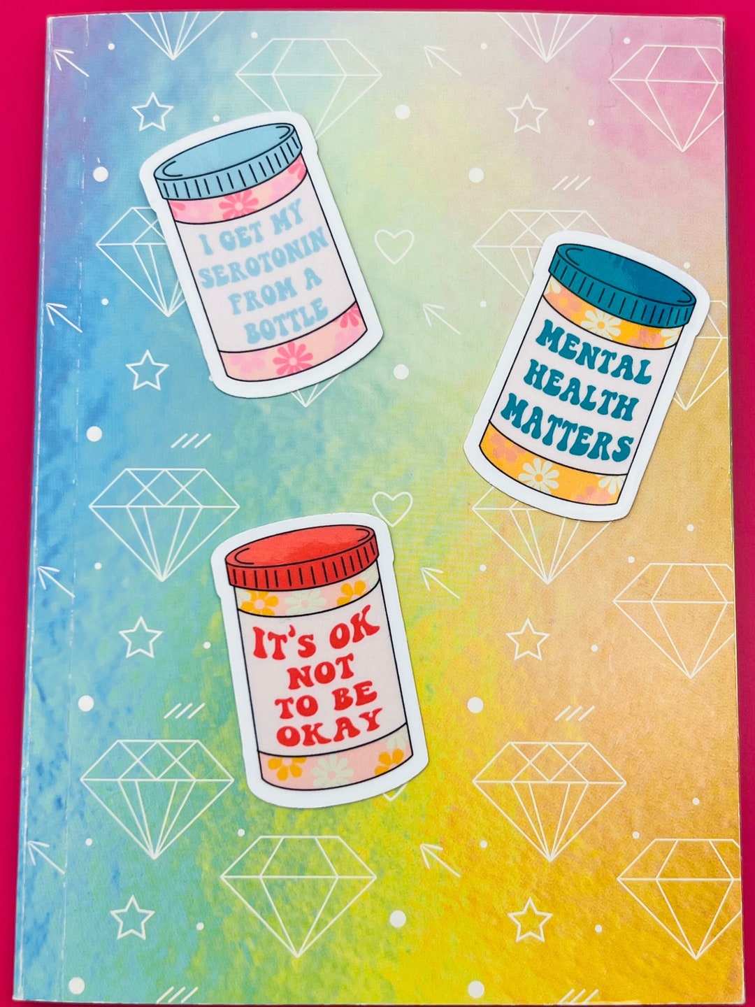 Mental Health Stickers, Mental Health Pill Bottles Sticker, Vinyl ...