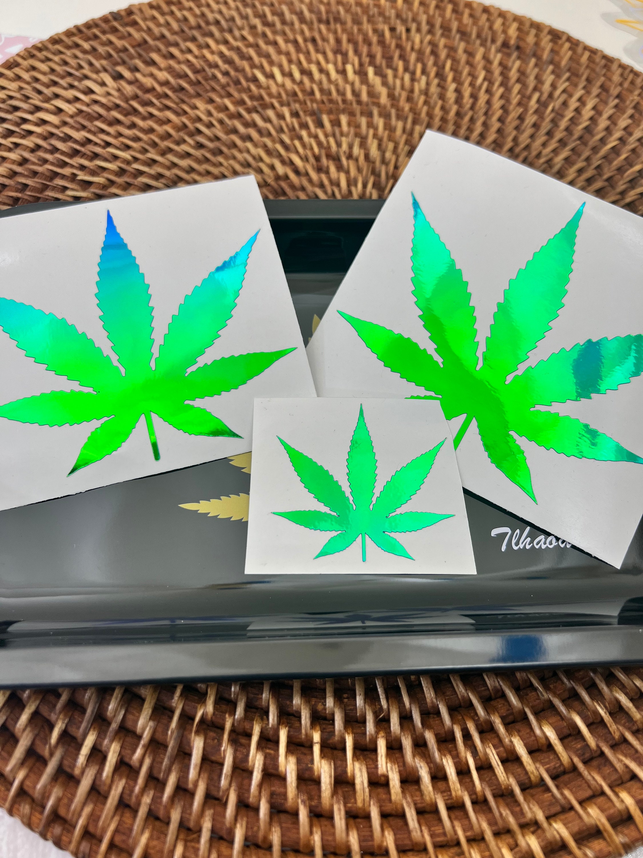 All Weatherproof Weed Leaf Decal, Cannabis Leaf Decal, 420 Decal, Hemp ...