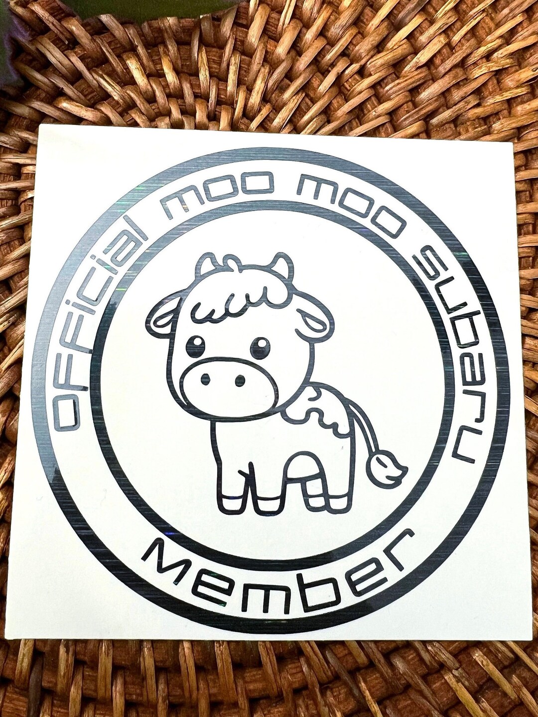 Official Moo Moo Subamoo Member Decals, Water Bottle Decal, Decal ...