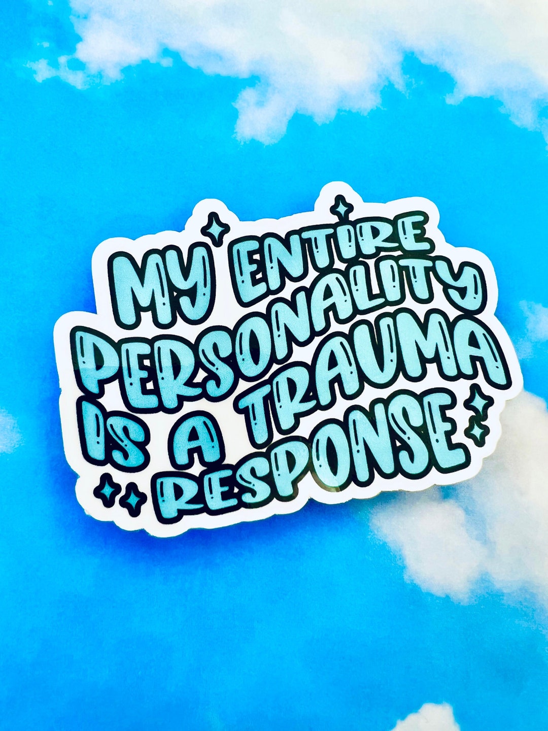 Trauma Response Funny Sticker Mental Health Stickers. - Etsy