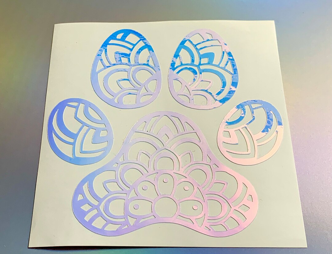 Dog Paw Decals, Abstract Dog Paw Decals, Water Bottle Decal, Decal ...