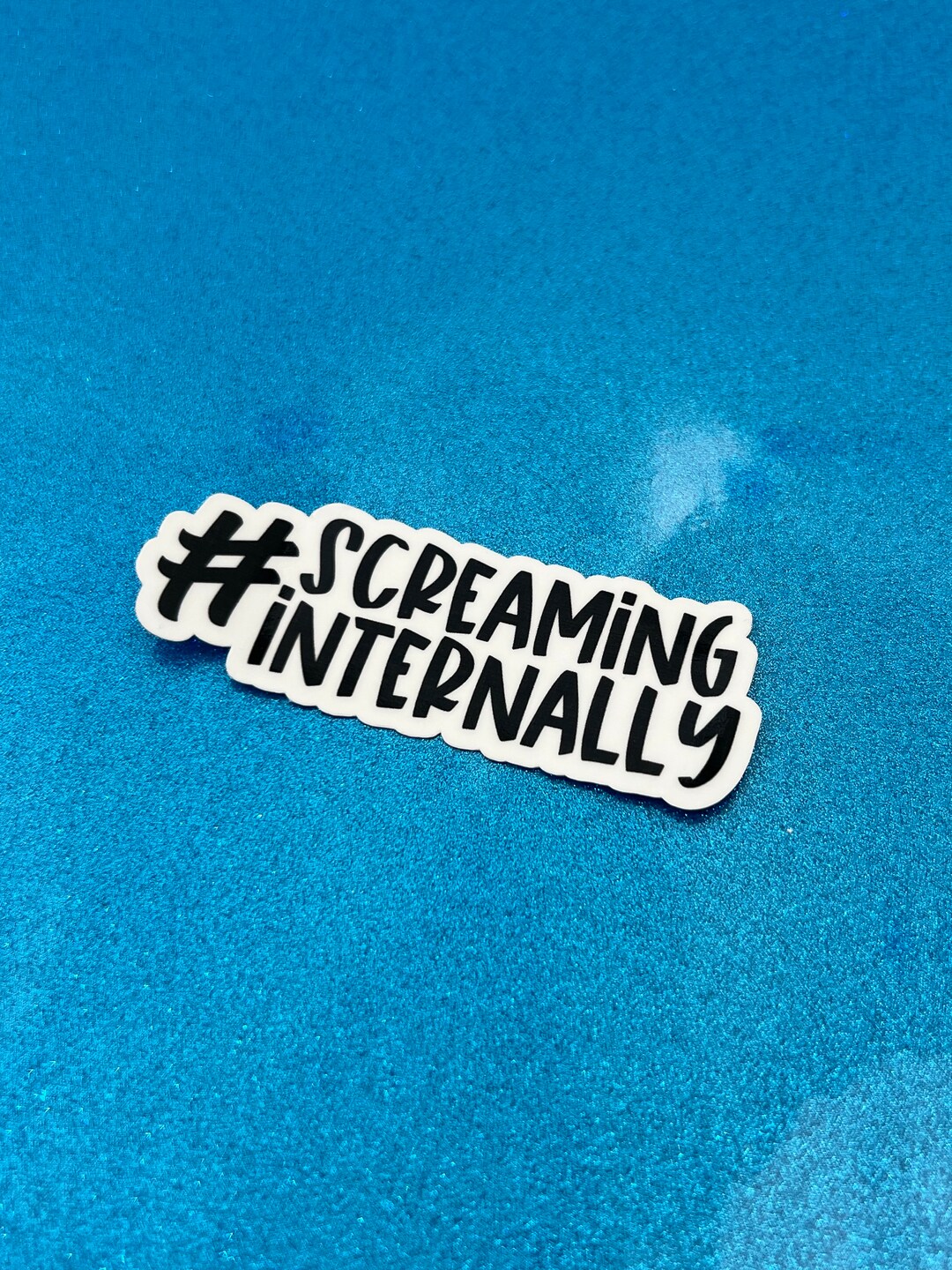 Screaming Internally Sticker, Vinyl Sticker, Funny Sticker, Water ...