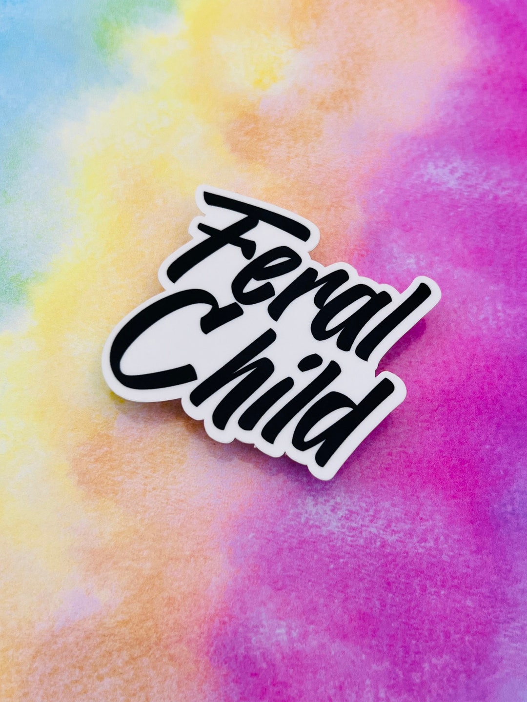 Feral Child Sticker, Feral, Vinyl Sticker, Funny Sticker, Water Bottle ...