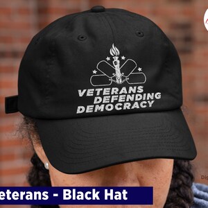 Embroidered Hat Defense of Democracy Logo on Cotton Twill 6-panel ...