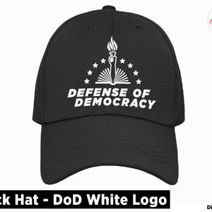 Embroidered Hat Defense of Democracy Logo on Cotton Twill 6-panel ...