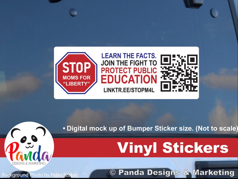 STOP Moms for Liberty QR Code Full Color Vinyl Sticker for - Etsy