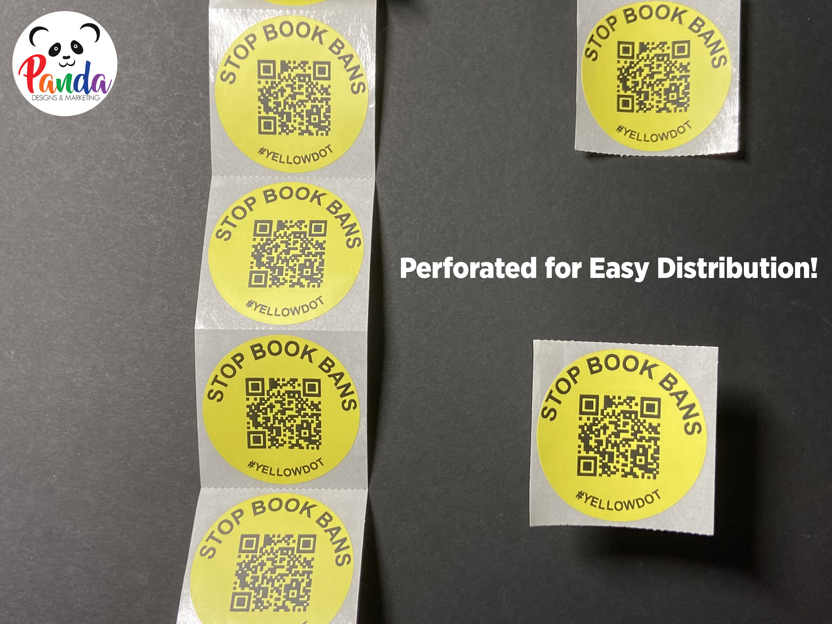 Yellow Dot Stickers to STOP Banning Books / Book Bans in - Etsy