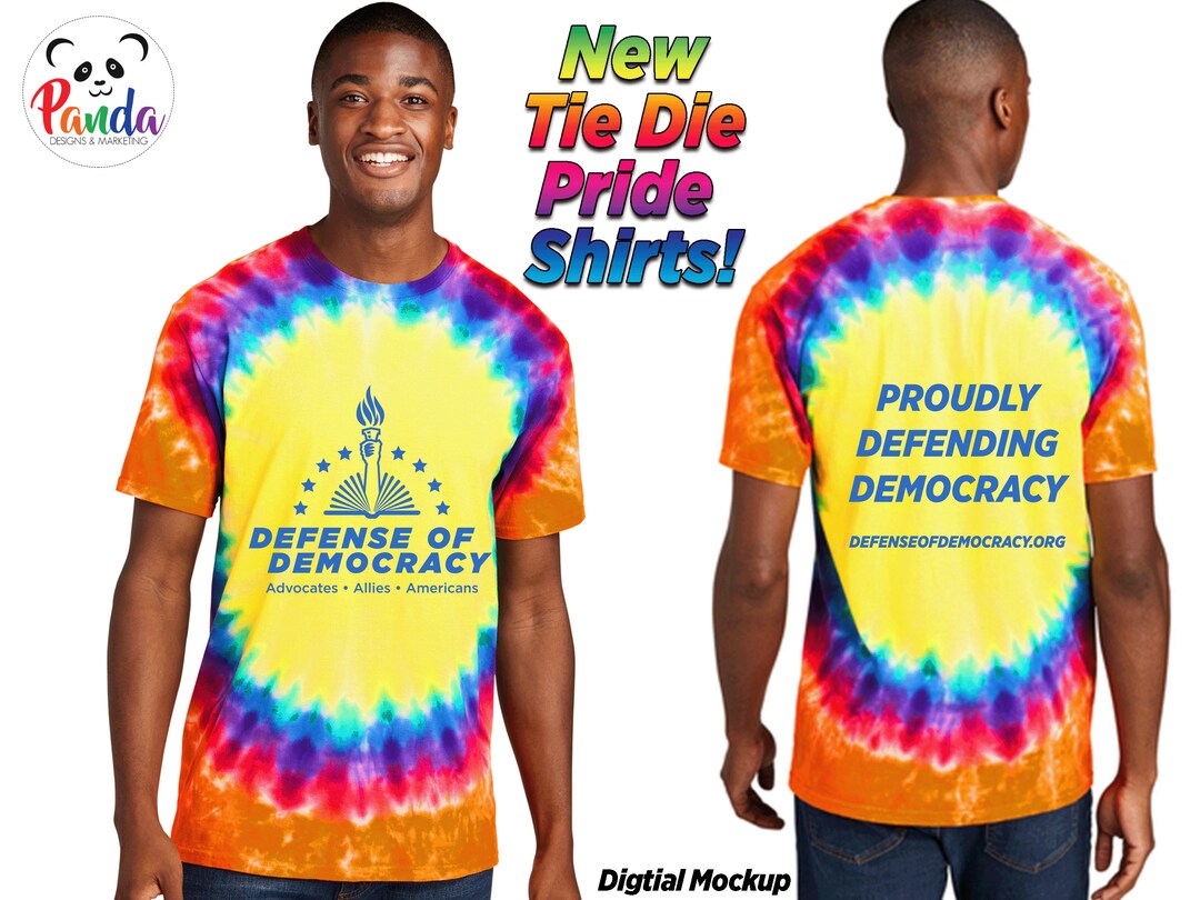Proudly Defending Democracy Pride Rainbow Tie Die Defense of - Etsy