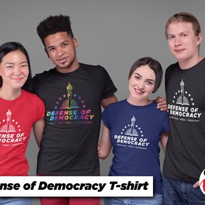 Unisex T-shirt Defense of Democracy Official Merch. Soft Ringspun ...