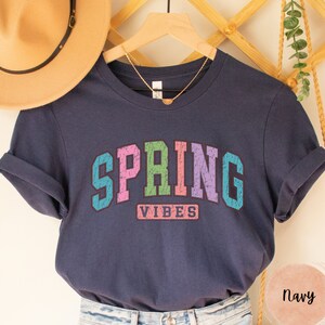 Spring Vibes Shirt, Spring Break Shirt,teacher Spring Tee Hello Spring ...