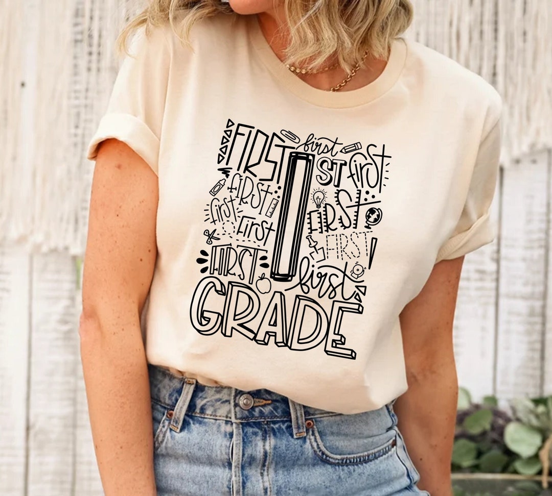 First Grade Teacher, Teacher Grade Gift, 1st Grade Shirt, First Grade ...
