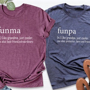 Funny Grandpa Grandma Shirt, Funpa Funma Definition Shirts, Gift for ...
