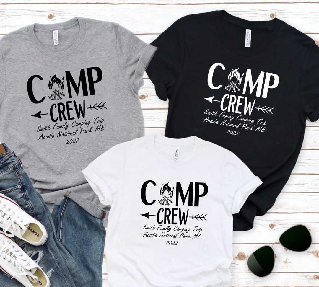 Custom Camp Crew Shirt, Personalized Camping Shirt for Family, Family ...